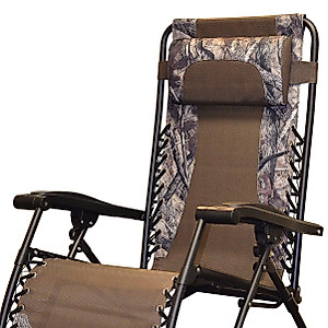 Caravan Canopy Infinity Zero Gravity Steel Frame Patio Deck Chair, Camouflage