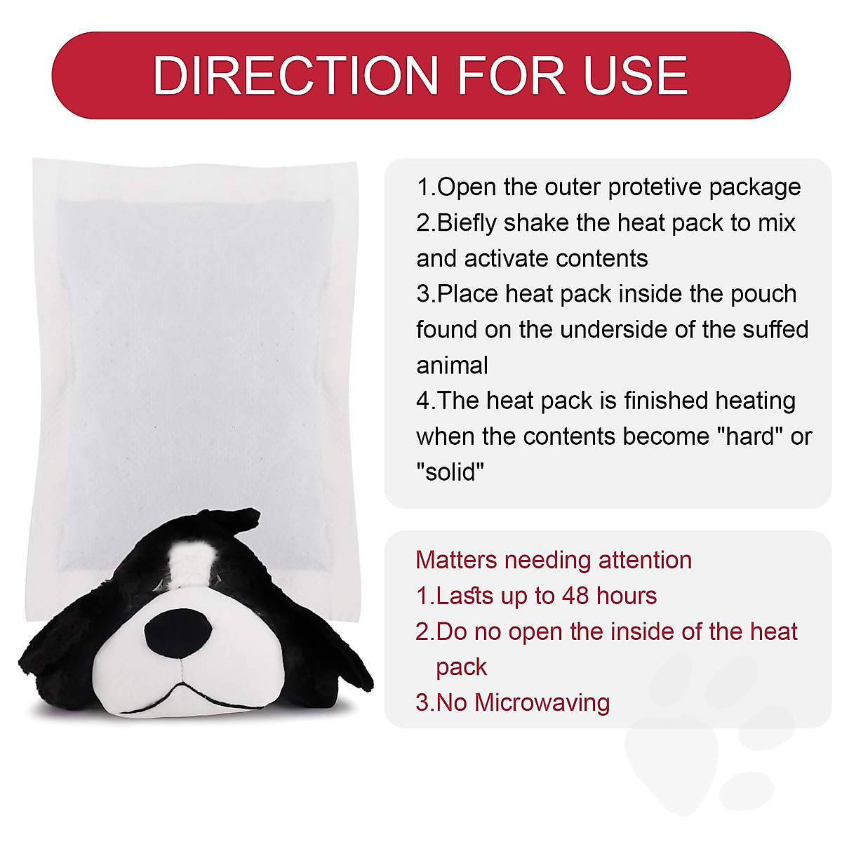 IFOYO Heartbeat Plush Toy, Calming Aid for Puppy (Black), Dog Anxiety Relief, Pet Training, Soft Toy for Small Breeds