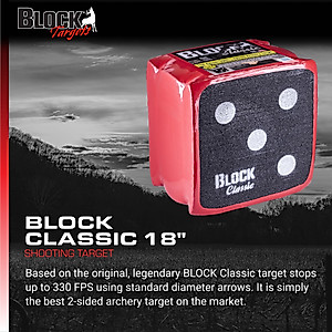 Field Logic Block Classic 18 Archery Target, Black