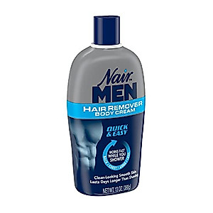 Nair Men's Hair Removal Cream, Body Hair Remover for Men, 13 Oz Bottle