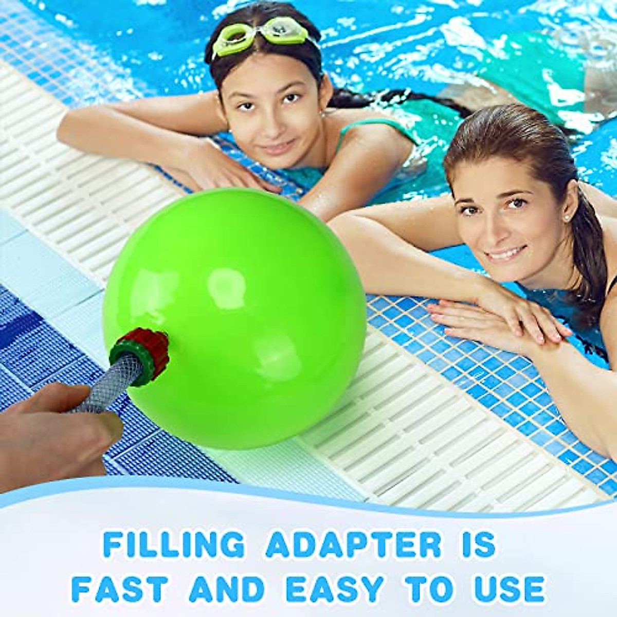 4 Pcs 9 Inch Water Resistance Ball for Low Impact Full Body Pool Workout Water Pool Aerobics Equipment Aquatic Fitness Equipment Weight Balls or Teen Adults Kids Passing Games Sports Exercise