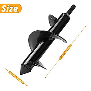 defutay Power Planter Auger Drill Bit Extension, Shaft Drill Planter, Bulb & Bedding Plant Auger, Easy Planter Garden Auger - Auger Digging Tool for Dirt, Clay, Soil and Sand (1PC)