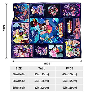 Anime Blanket Cartoon Throw Blanket for Couch Sofa Bed Living Room Gifts for Halloween Thanksgiving Christmas 50"X60"