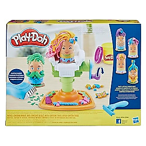 Play-Doh Buzz 'n Cut Fuzzy Pumper Barber Shop Toy with Electric Buzzer and 5 Non-Toxic Play-Doh Colors, 2-Ounce Cans (Amazon Exclusive)