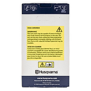 Husqvarna 585550072 20" Chainsaw Chain X-Cut 3/8" .050" 72 DL