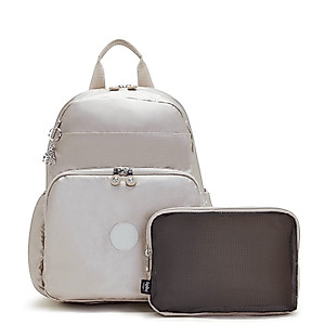 Kipling Maisie Metallic Diaper Backpack Metallic Glow