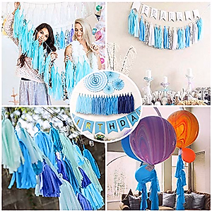 Binpeng Tissue Paper Tassel DIY Hanging paper decorations Party Garland Decor for Party Decorations Wedding,Festival,Baby Shower Decoration 35c m20PCS