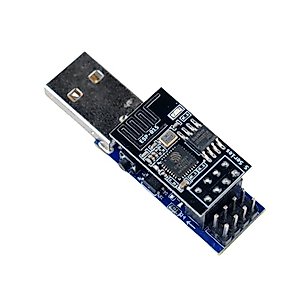 Stemedu USB to ESP8266 ESP-01 Serial Wireless Transceiver 4MB SPI Flash WiFi Module ESP-01S Prog WiFi Programmer Downloader CH340C Chip with Reset Button