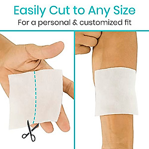 ViveCare Calcium Alginate Wound Dressing (10 Pack) - Individually Wrapped, Sterile Gauze Pads - Absorbent Sterile Patches for Ulcer, Bed Sore, G Tube, & Diabetic Foot - Non-Stick Burn Treatment