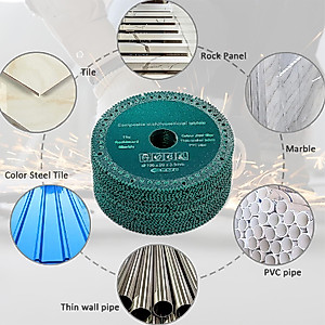 5pack 4 Inch Indestructible Disc for Grinder, Cutting Discs for Angle Grinder, for Metal Smooth Cutting, Ceramic Tile Chamfering Grinding and Multifunctional Cutting Saw Blade for Various Materials