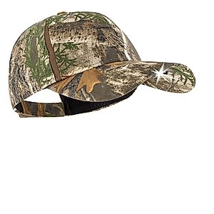 Panther Vision LED Hat Light - POWERCAP 3.0 USB Rechargeable Baseball Cap with Light Built in - LED Cap Visor Light with Bright Headlight and IPX4 Rating (Real Tree Edge)