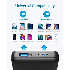 Anker Portable Charger, USB-C Power Bank 20000mAh with 20W Power Delivery, 525 Power Bank (PowerCore Essential 20K PD) for Phone 13/13 Pro / 13 Pro Max/12/12 Pro, Samsung, iPad Pro, and More