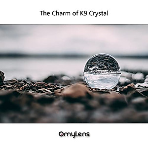 Omylens Lens Ball (80mm), K9 Crystal Ball with Stand and Silk Bag, for Lensball Photography Accessories and Props, Heal Magic Ball and Decorative(8cm/3.15″ Set Clear Crystal Ball)