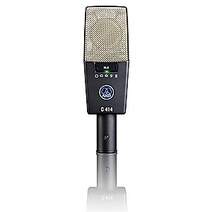 AKG Pro Audio Condenser Microphone, XLR, Black, C414 (3059X00060)