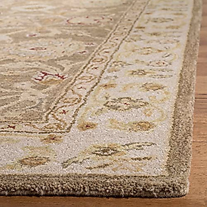 SAFAVIEH Anatolia Collection 8' x 10' Tan / Ivory AN522B Handmade Traditional Oriental Premium Wool Area Rug