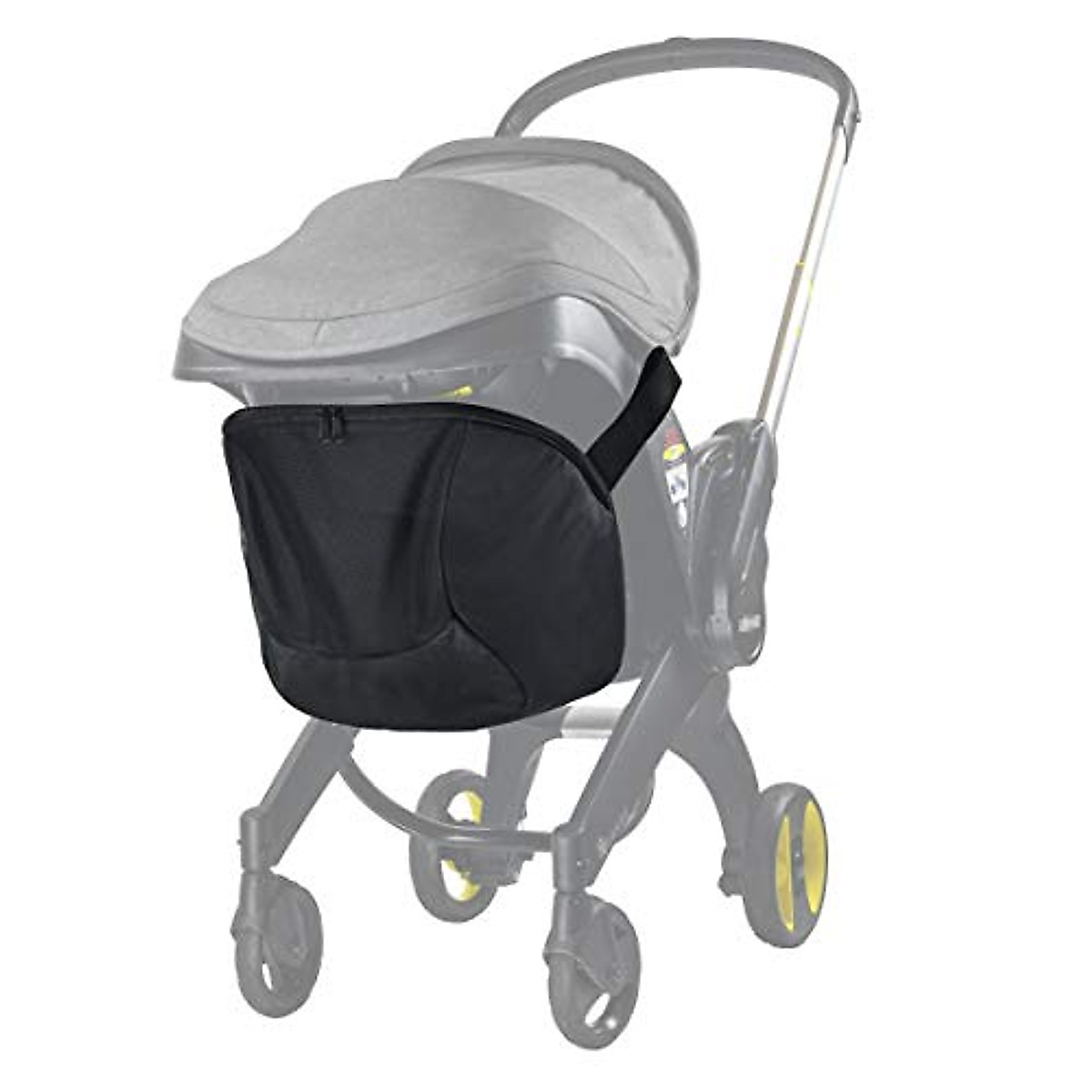 Baby & Beyond's Clip-On Storage Bag Compatible with Doona Infant Car Seat Stroller