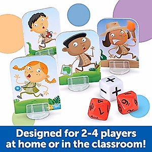 Learning Resources Math Island Addition & Subtraction Game, Elementary Math, Teaching Toys, Children’s Math Games, Educational Indoor Games, 8 Pieces, Age 6+ Gifts for Kids