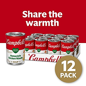 Campbell's Condensed Healthy Request Homestyle Chicken Noodle Soup, 10.5 Ounce Can (Pack of 12), 200000016721