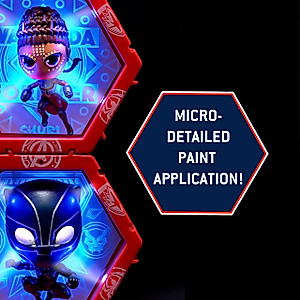 WOW! PODS Avengers Collection - Wakanda Forever Black Panther and Shuri | Superhero Light-Up Bobble-Head Figures | Official Marvel Collectable Toys & Gifts,Black Panther & Shuri,4 inches