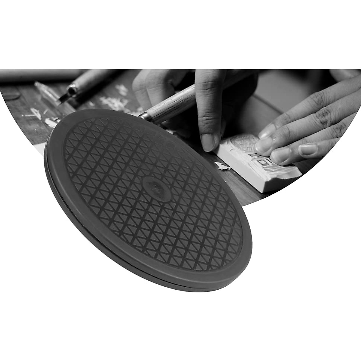 FTVOGUE Heavy Duty 360° Rotating Swivel Steel Ball Bearings Stand Turntable Platform for Monitor TV Computer Laptop (10 Inches)