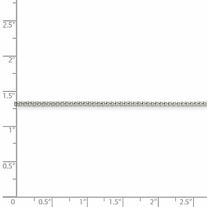 Sterling Silver 1.6mm Corona Chain - Length 20"