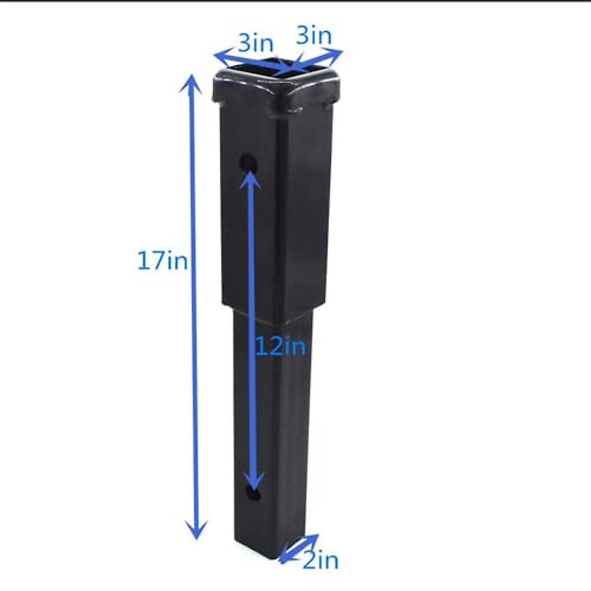 Trailer 12-Inch Hitch Extension for 2-Inch Receiver 4000 LBS Tow Capacity