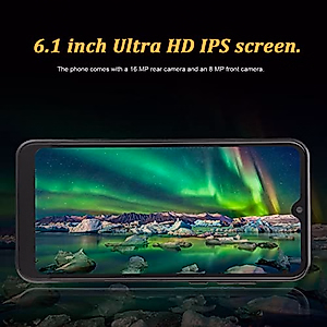 Bewinner I13pro Max Unlocked Smartphone, 6.1In HD Screen 4G 64G Dual SIM Card Mobile Phone 4G Net Unlocked Cellphone for Android 11 4000mAh Battery(Black)