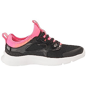 Under Armour Girls' Pre School Infinity 2.0 Print Alternate Closure, (002) Black/Black/Pink Shock, 2, US