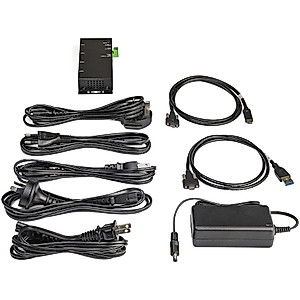 StarTech.com 4 Port USB C Hub 10Gbps - Metal Industrial USB-C Hub - 2X USB-C & 2X USB-A - ESD Surge Protection - USB-C or USB-A Host - Self-Powered Mountable USB 3.2 Gen 2 Type-C Hub, TAA