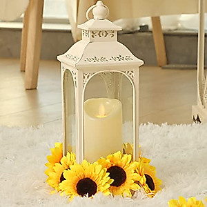 Whonline 60pcs 3.9inch Sunflowers Artificial Flowers, Sunflower Decor, Fake Silk Sunflower Heads for Crafts Christmas Tree Garland Birthday Home Party Decorations