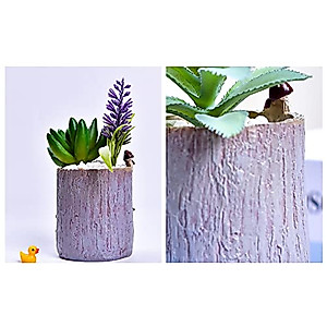 Desktop cute cartoon 3 little black bear resin fleshy flower pot with tray bonsai cactus flower pot vase holder decoration with drain holeLittle black bear