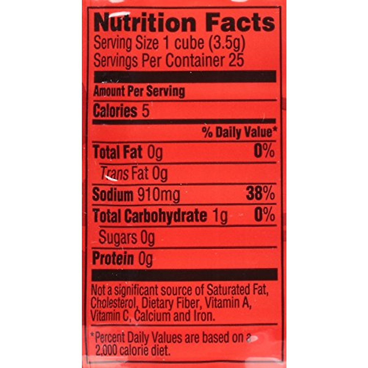 HERB-OX Beef Bouillon Cubes, Beef Stock Seasoning, 25 Ct, 3.25 oz