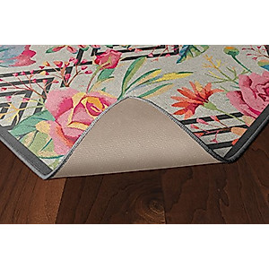 Brumlow Mills Flower Power Geometric Floral Area Rug for Living Room, Bedroom Mat, Kitchen or Entryway Rug, 2'6" x 3'10", Multicolor