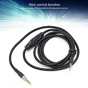 Headphone Cord, Headphone Cable 3.5mm Male to Male Audio Cable with Volume Control for HyperX Cloud