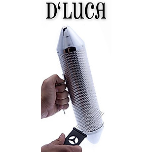 D'Luca SH-38-01 Stainless Steel Metal Guiro and Shaker Combo 15 x 4 Inches