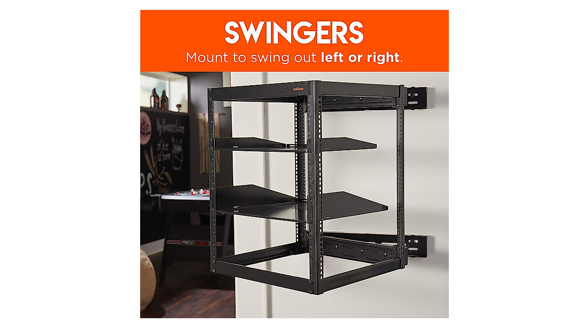 ECHOGEAR Swing-Out Wall Mount for 10U, 15U & 20U Racks