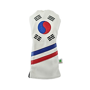 Foretra - Limited Edition Korea Flag Driver Head Cover - Tour Quality Golf Club Cover - Style and Customize Your Golf Bag