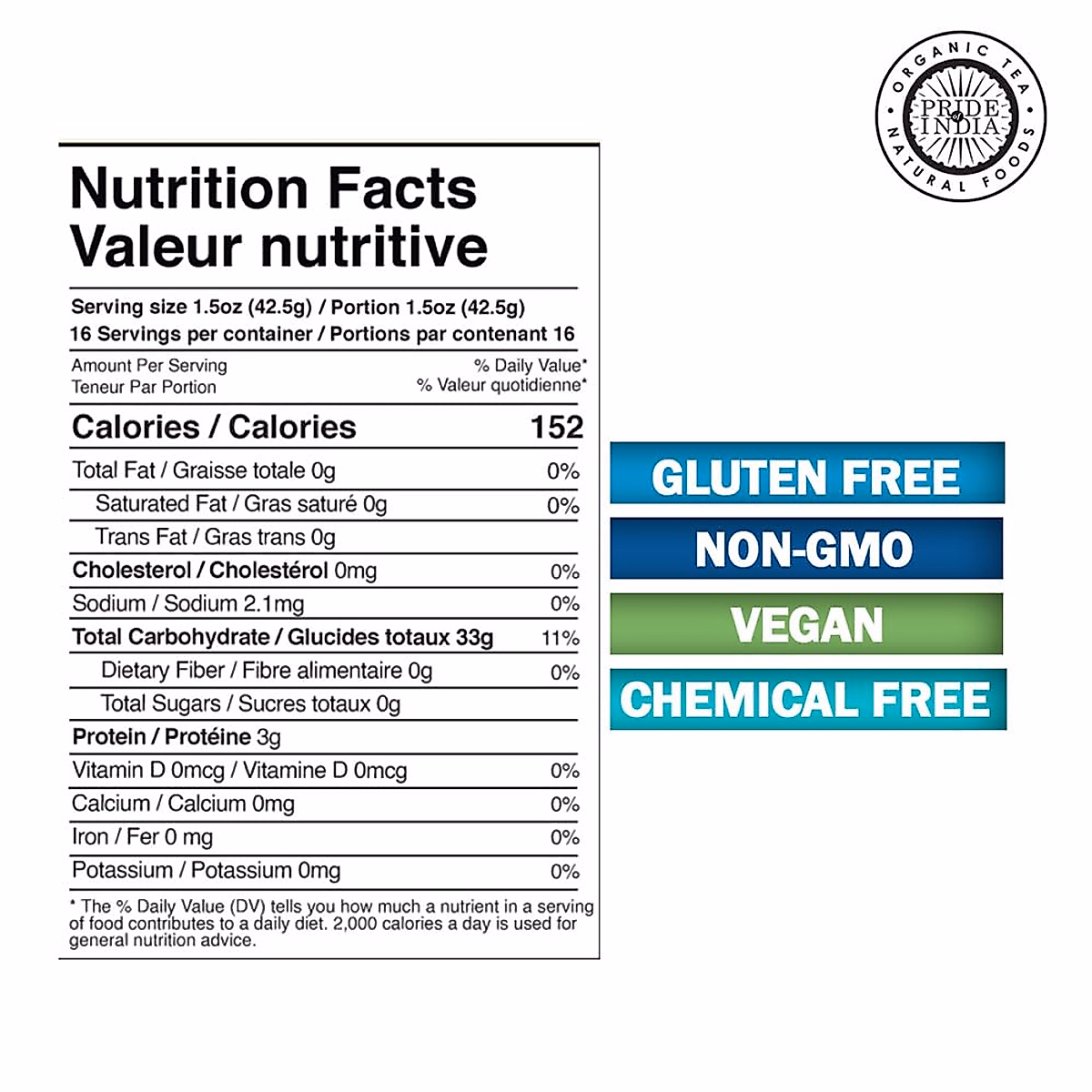 Pride Of India - Thai White Jasmine Rice - Fragrant Hom Mali Rice, 1.5 Pound Jar