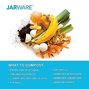 Stainless Steel Compost Lid with 4 Charcoal Filters for Wide Mouth Mason Jars,