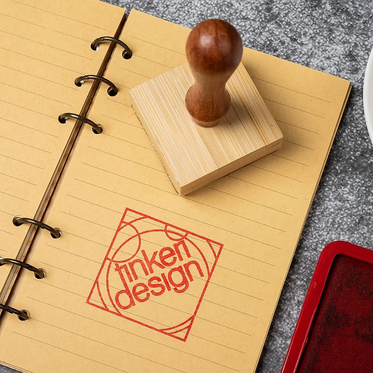 Custom Stamp - Personalized Stamp,Customization Business Logo/Address/Date/Name/Wedding Invitations Wooden Rubber Stamps for Multiple Sizes (Book Stamp)