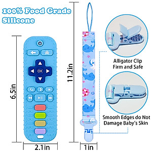 Silicone Baby Teething Toys,Baby Remote Control Toy,Remote Teether for Babies 3-24 Months,Baby Remote Teething Toys,Teething Relief Toys 6-12 Months,Teething Toys BPA Free Refrigerator Safe.