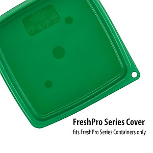 Cambro Food Storage Containers with Lids (BPA-Free) - 4 QT (Quart) Square Food Storage Container with Lid (2 Pack)