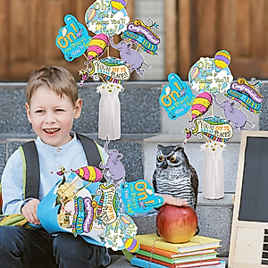 Oh The Places You'll Go Decorations 24Pcs Oh The Places You'll Go Centerpiece Sticks Kindergarten Graduation Party Centerpieces for Tables