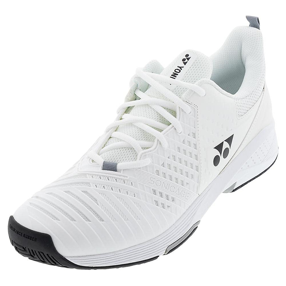 YONEX Men's Power Cushion Sonicage 3 Tennis Shoes (White/Red, us_Footwear_Size_System, Adult, Men, Numeric, Medium, Numeric_9)