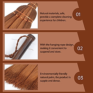 Straw Broom Dust Floor Cleaning: Sweeping Broom Household Manual Straw Braided Small Broom Cleaning Supplies