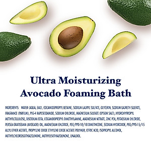 Dr Teal's Foaming Bath with Pure Epsom Salt, Super Moisturizer Avocado Oil, 34 fl oz (Pack of 4) (Packaging May Vary)