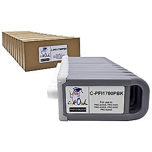 InkOwl Compatible Ink Cartridge Replacement for Canon PFI-1700 (700ml, 12-Pack) for PRO-2000, PRO-4000, PRO-6000 Printers