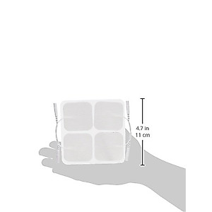 Dr. Frederick's Original 2"x2" Reusable Self-Adhesive TENS Unit Electrodes - 44 Pack - Heavy Gauge Leads - Pre-gelled for Multiple Uses - TENS - FES - NMES (2x2 Inches)