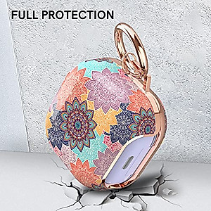 Delidigi for Galaxy Buds 2 Pro Case (2022) / Galaxy Buds Pro Case (2021) / Galaxy Buds 2 Case/Galaxy Buds Live Case Stylish Hard TPU Shockproof Case Cover for Women Girls Samsung Earbuds (Mandala)