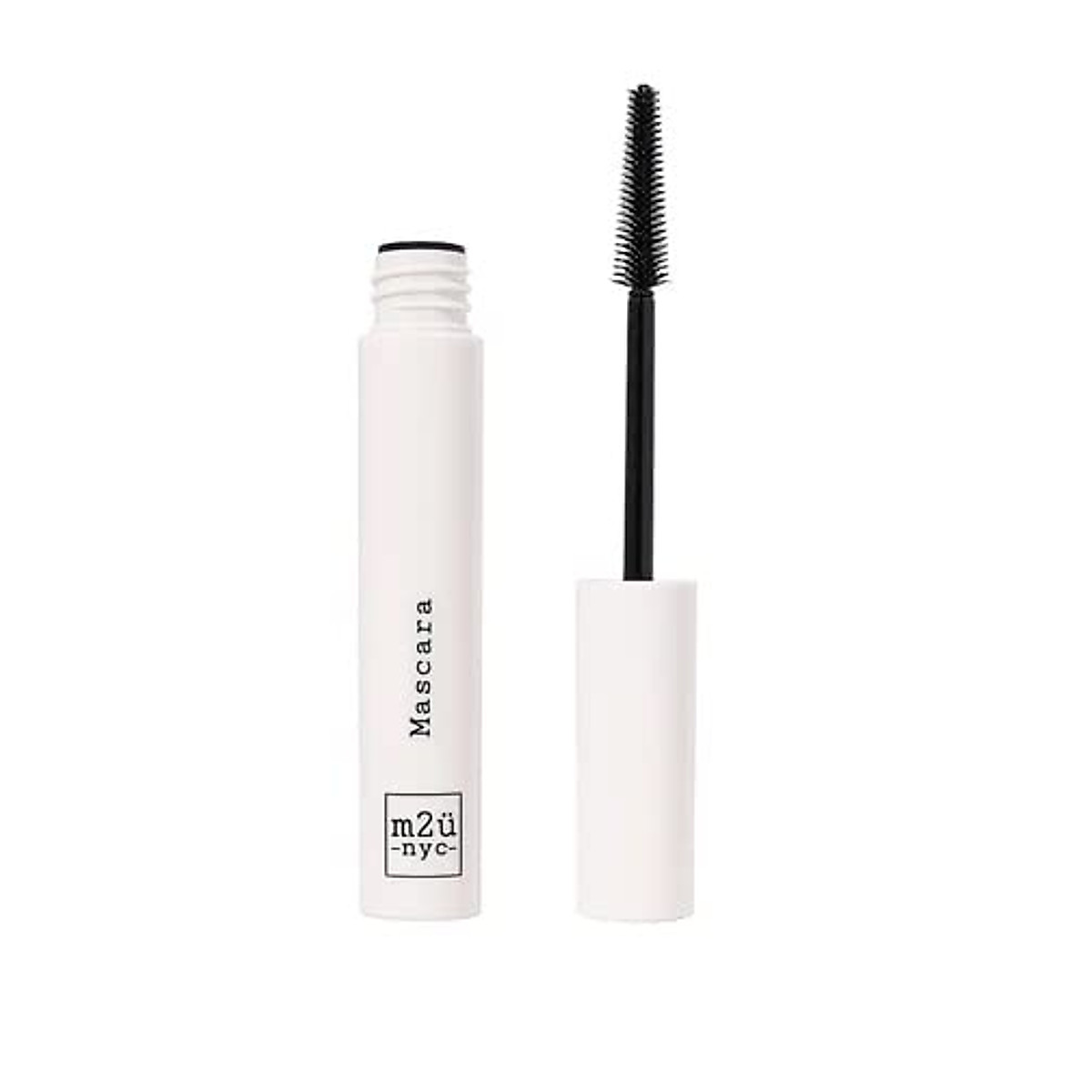 M2U NYC Voluminous Mascara, Tubing Mascara, Voluptuous Volume, Intense Length, Feathery Soft Full Lashes, Lengthening, No Flaking, No Smudging, No Clumping, Water Resistant, Black (0.12 FL Oz, Black)